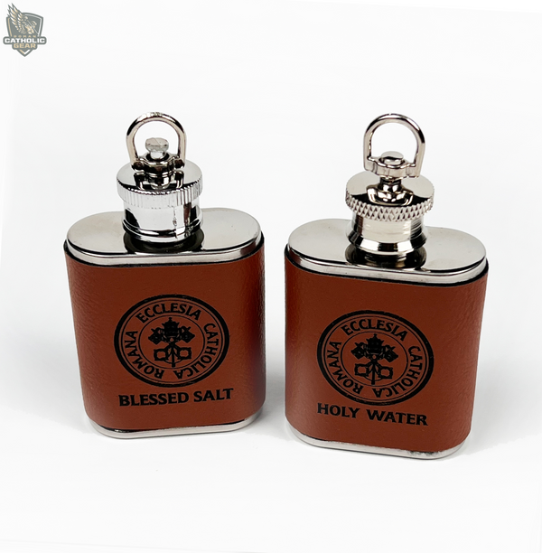 Blessed Salt and Holy Water Flask Pack – Spiritual Essentials - Roman ...